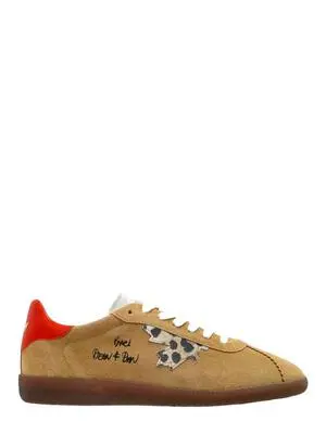 Dsquared2 Leaf-appliqué Lace-up Sneakers - Neutrals