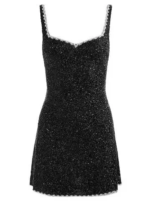 Alice + Olivia Eve Embellished Mini Dress - Black