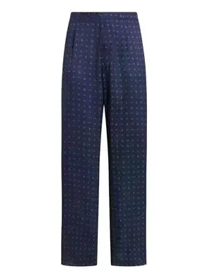 Etro Paisley-print Trousers - Blue