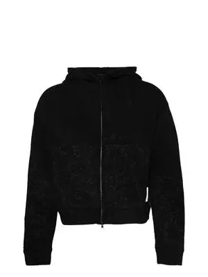 RRR123 Hooded Zip Up - Black