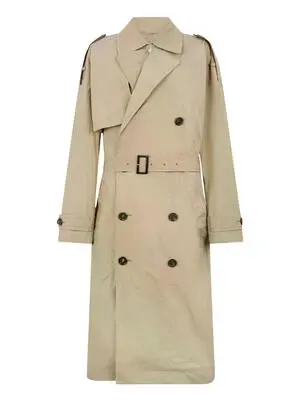 Dsquared2 Belted Double-breasted Trench Coat - Neutrals