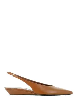 GIUSEPPE ZANOTTI Orsola Slingback Leather Pumps - Brown