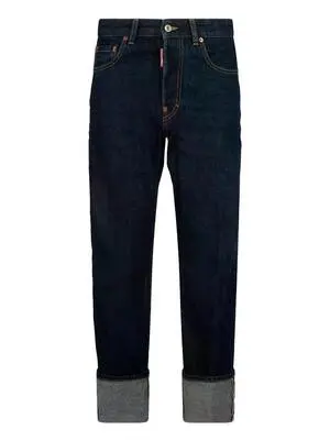 Dsquared2 Cuffed Jeans - Blue