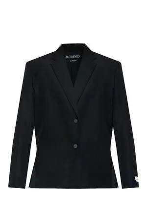 Jacquemus Single-breasted Wool Blazer - Black