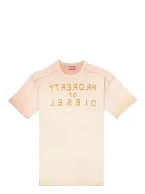 DIESEL® T-look Raw-trim T-shirt - Neutrals