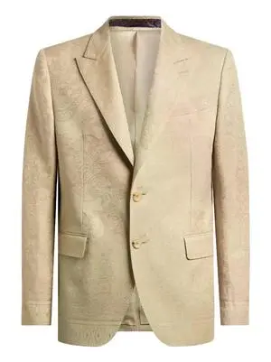 Etro Paisley-print Blazer - Neutrals