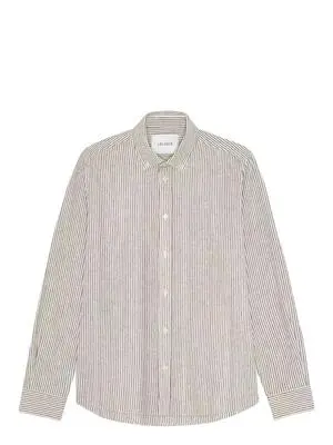 LES DEUX Konrad Striped Shirt - Neutrals