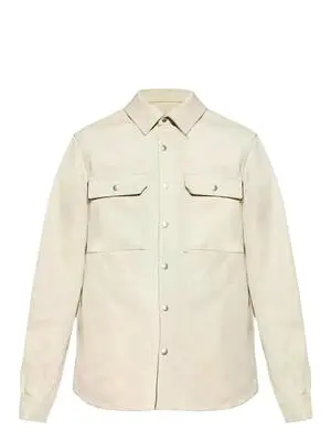 Rick Owens Buttoned Shirt Jacket - Neutrals