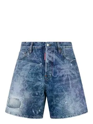 Dsquared2 Five-pocket Denim Shorts - Blue