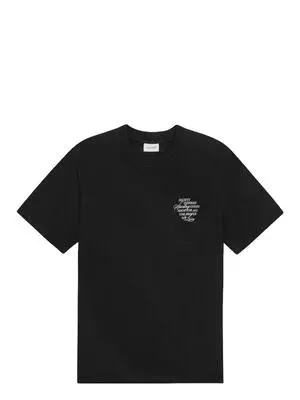 LES DEUX Printed T-shirt - Black