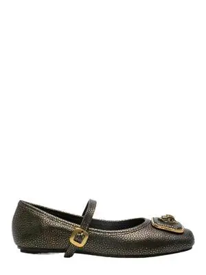 Kurt Geiger Buckle-strap Ballet Flats - Brown