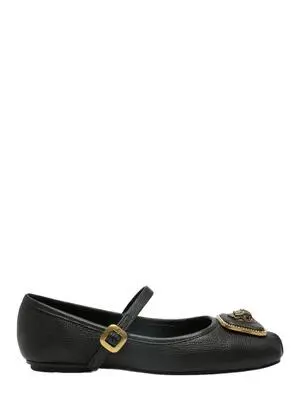 Kurt Geiger Buckle-strap Ballerina Flats - Black