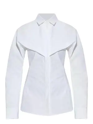 Jacquemus Shawl-collar Shirt - White