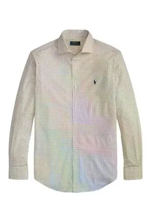 Polo Ralph Lauren Embroidered Plaid Shirt - Neutrals