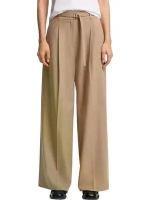 Hugo Belted Fastening Trousers - Brown