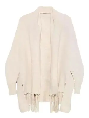 PHILO-SOFIE Fringed Cardigan - Neutrals