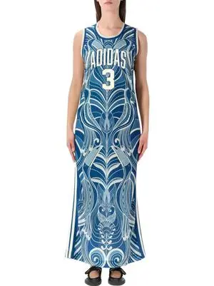 Adidas Printed Maxi Dress - Blue