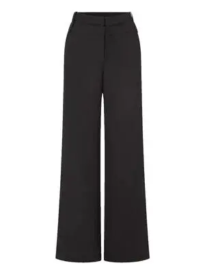 Veronica Beard Tonelli Double-waist Trousers - Black