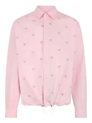 Dsquared2 Embroidered Drawstring Shirt - Pink