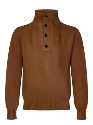 TOM FORD Button-fastening Sweater - Brown