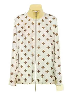 PIERRE-LOUIS MASCIA Geometric Print Jacket - Neutrals