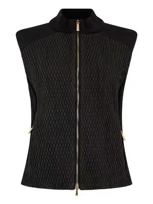 MOORER Quilted Gilet - Black