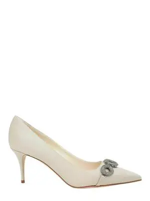 Manolo Blahnik Isteralo Embellished Pumps - Neutrals