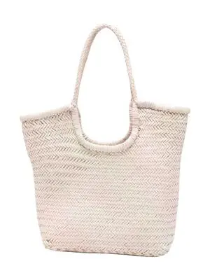 Dragon Diffusion Woven Braided Tote Bag - Neutrals