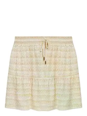 Melissa Odabash Dune Tiered Skirt - Gold