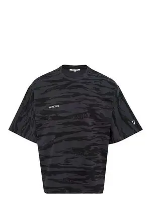 BLACKJACK Patterned T-shirt - Black