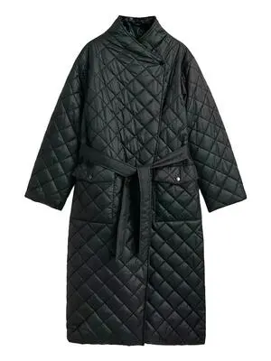 Gant Quilted Belted Coat - Black