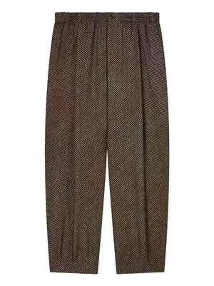 Giorgio Armani Houndstooth Trousers - Brown