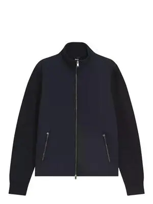 BOSS Ulmo Zip-up Bomber Jacket - Blue