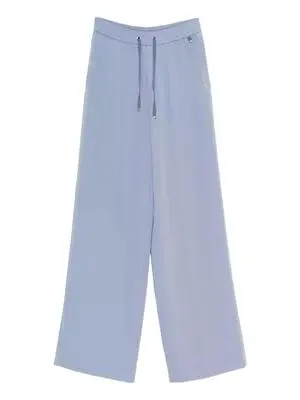 Herno Drawstring Palazzo Pants - Blue