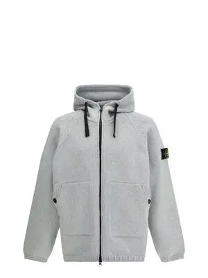 STONE ISLAND Hooded Zip Sweater