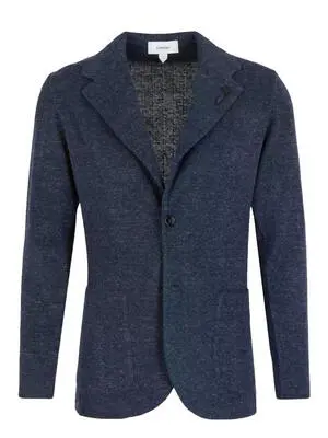 LARDINI Patch-pocket Blazer - Blue