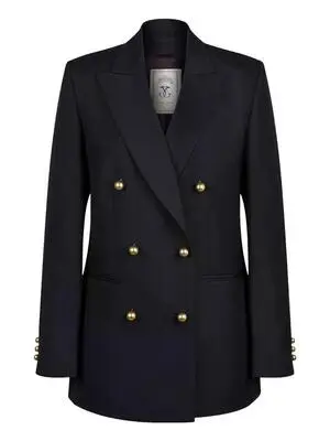 Seafarer Peaked-lapel Double-breasted Blazer - Blue
