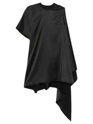 Coperni Draped Mini Dress - Black