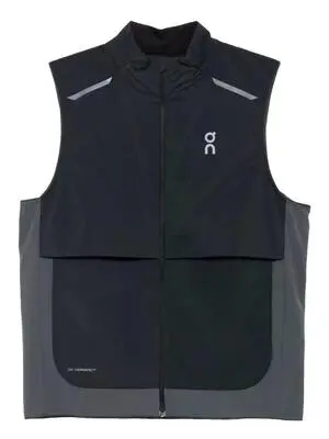 On Panelled Vest - Black