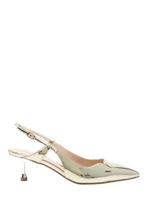 Liu Jo Slingback Strap Pumps - Gold