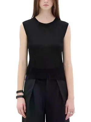 ANN DEMEULEMEESTER Knit Vest - Black