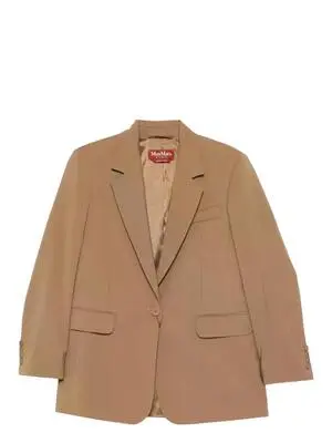Max Mara Mstbalco Button Blazer - Brown