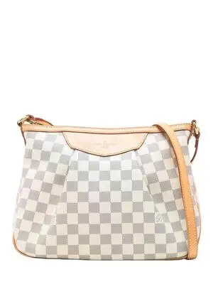 LOUIS VUITTON 2011 Siracusa Pm Damier Azur Shoulder Bag - White