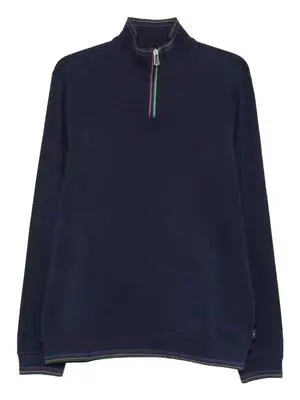 Paul Smith Half Zip Sweater - Blue