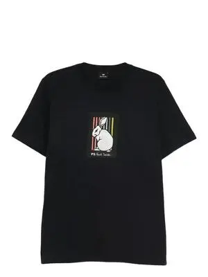 Paul Smith Rabbit-print T-shirt - Blue