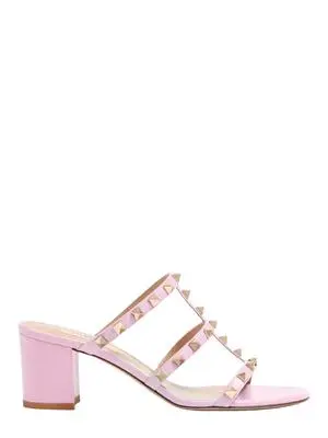 Valentino Garavani Rockstud Heeled Sandals - Pink