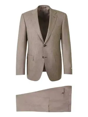 Canali Button-up Suit - Brown