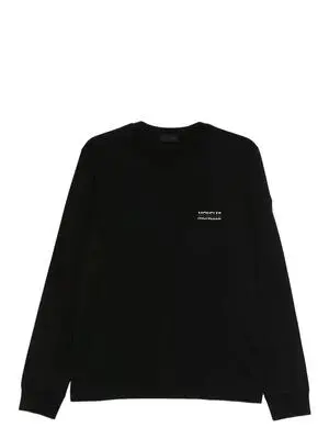 Moncler Long-sleeve Cotton T-shirt - Black