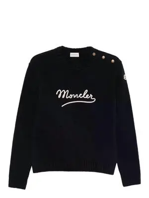 MONCLER Crew-Neck Sweater With Button Details