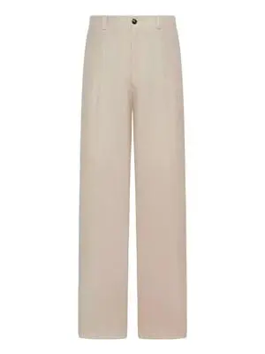 Giorgio Armani Pleated Trousers - Neutrals